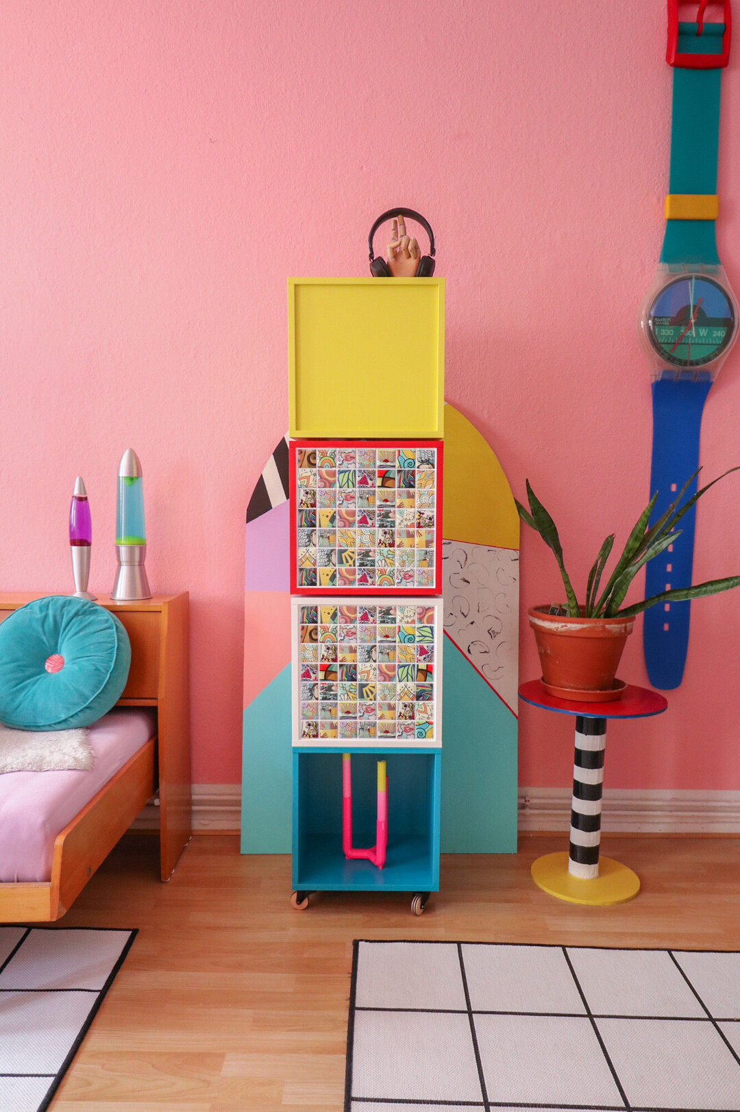 DIY: Würfelturm im Memphis Style | richtiggut.de