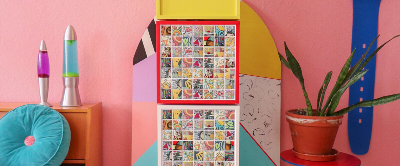 DIY: Würfelturm im Memphis Style | richtiggut.de