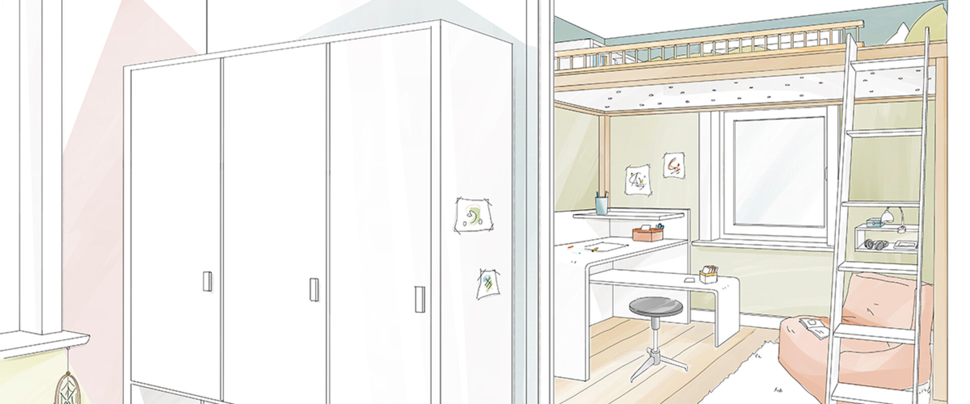 Kinderzimmer teilen: Clevere Ideen fürs Geschwisterzimmer | richtiggut.de