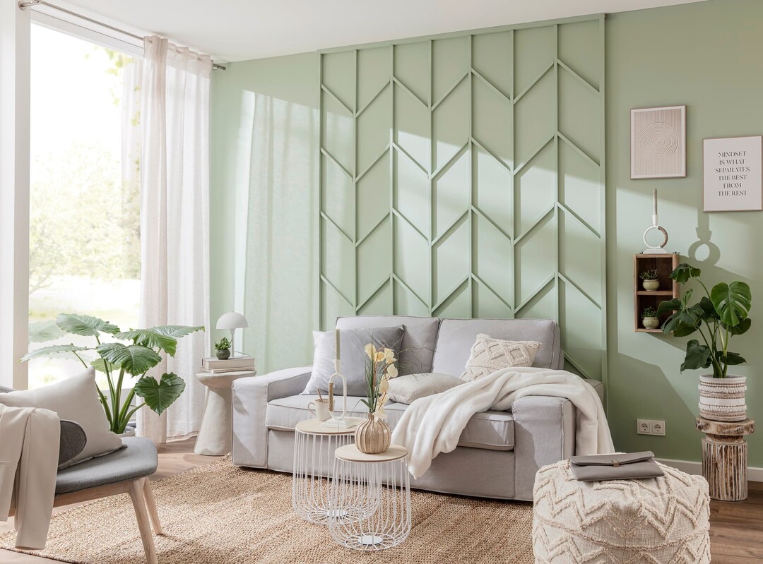 Schne Wohnideen Wandgestaltung Wohnzimmer Fotos